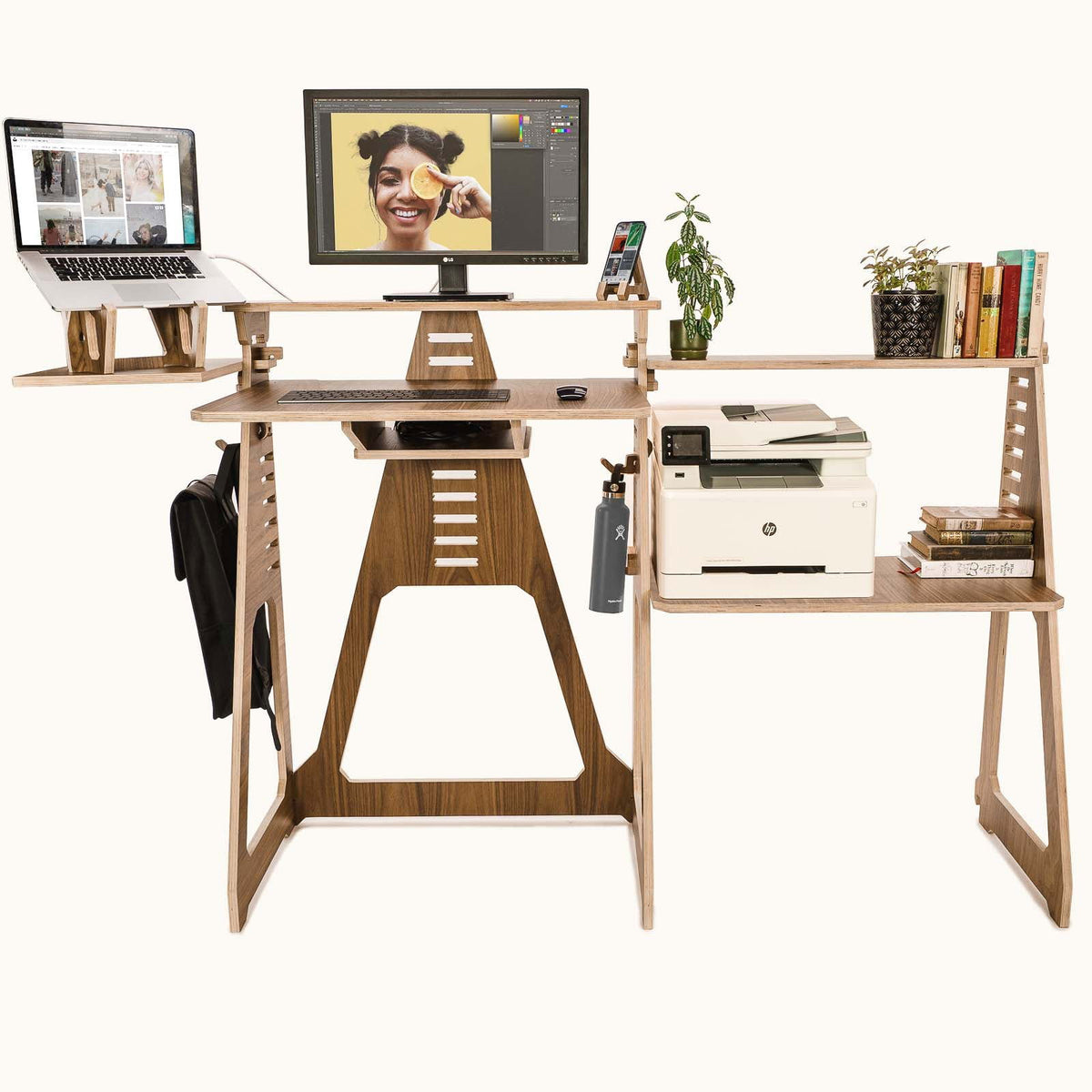 Home Office Desk | Standing Desk With Storage | Work From Home Desks ...