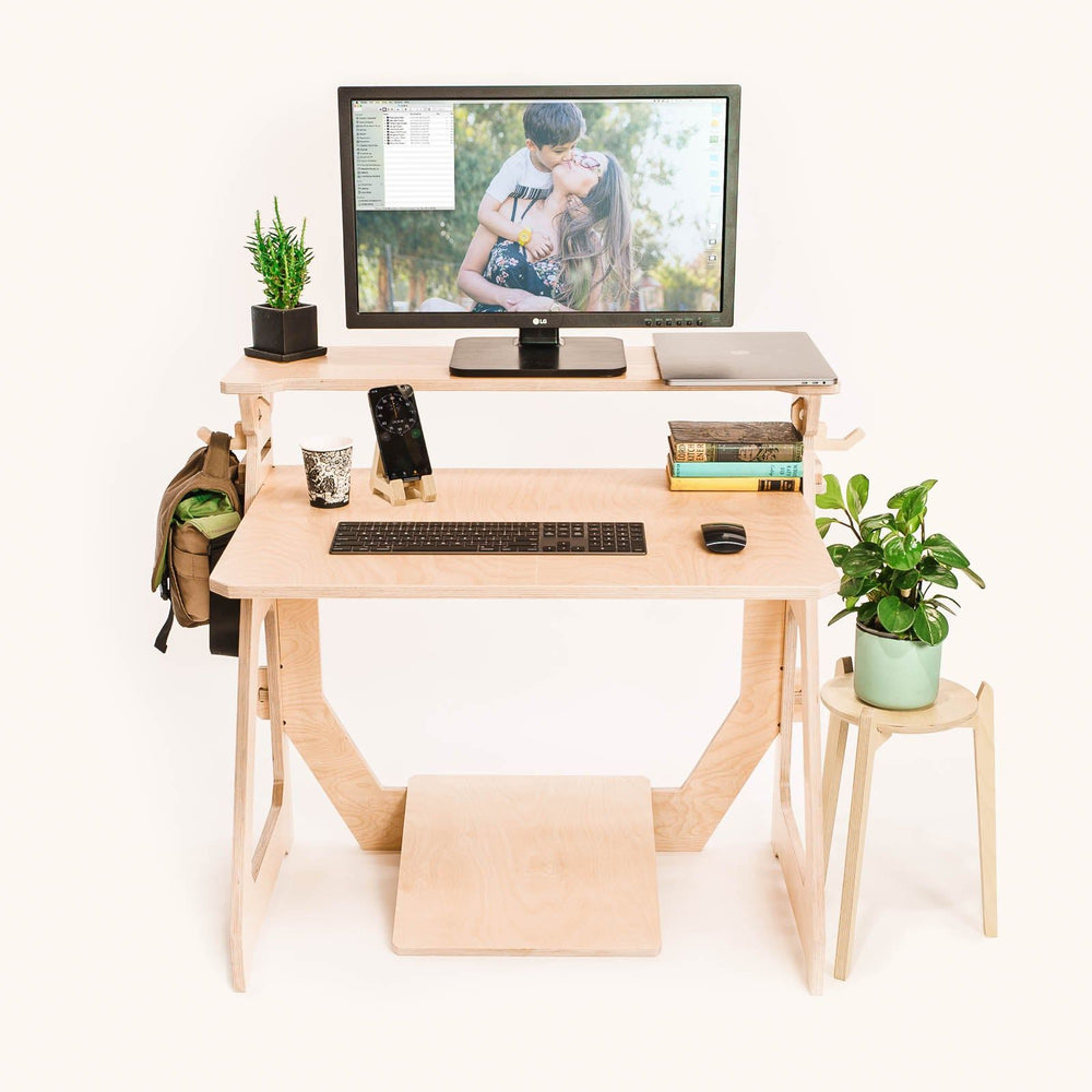 Sitting Desk With Footrest | Home Office Desk | Work From Home Desks ...